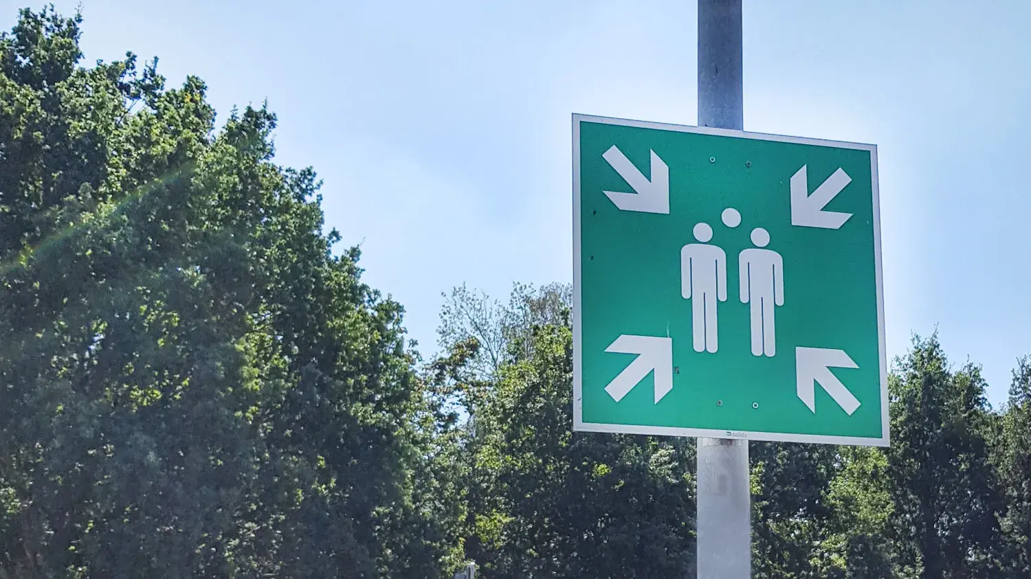 Collection point - the destination in the event of an alarm